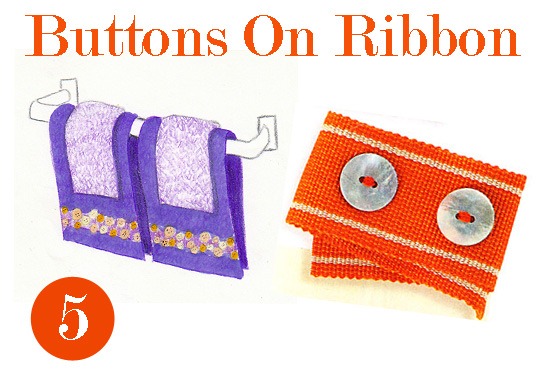 How to Make Decorative Trim with Buttons + Ribbon - In My Own Style