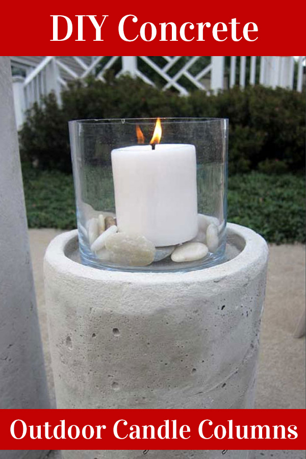 How to Make a Restoration Hardware Concrete Fire Column - In My Own Style