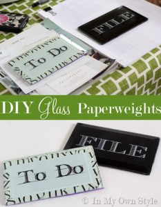 Decoupage Glass To Make a Pretty Paperweight - In My Own Style