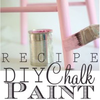 Plain to Preppy Stool Makeover Using DIY Chalk Paint - In My Own Style