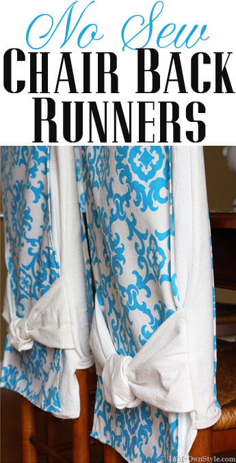 How to Make Chair Back Covers - In My Own Style