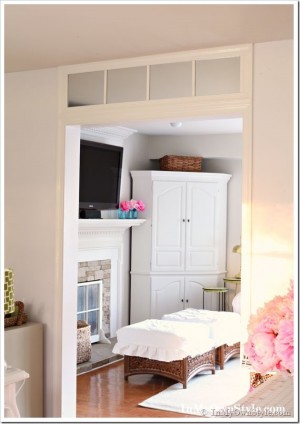 How to Make a Fake Transom Window For A Doorway | InMyOwnStyle