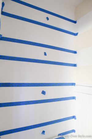 How to Paint Horizontal Stripes to the Walls of Any Room - In My Own Style