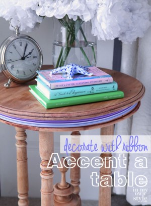Easy Home Decorating Ideas Using Ribbon - In My Own Style