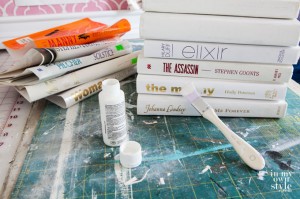 Autumn Decor: Tabletop Stack of Books Free Printable - In My Own Style