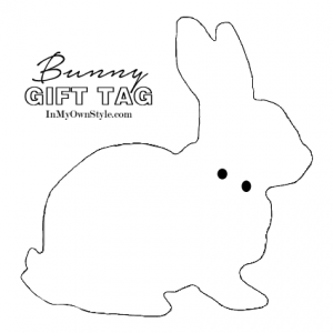 Free Printable Bunny Gift Tag - In My Own Style