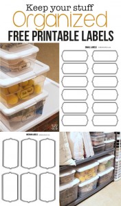 Labels for Storage Bins, Bags and Baskets - In My Own Style