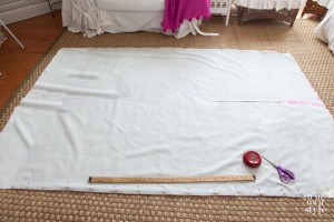 How to Make a Round Tablecloth - In My Own Style