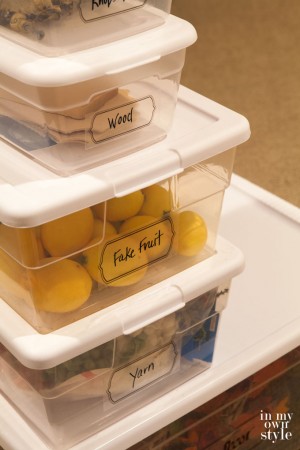 Labels for Storage Bins, Bags and Baskets - In My Own Style