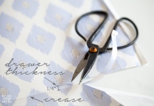 "The Easy Trick" on How to Line a Drawer - In My Own Style