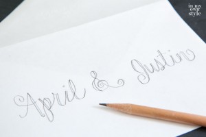 Hand Lettering a Card & Envelope - In My Own Style