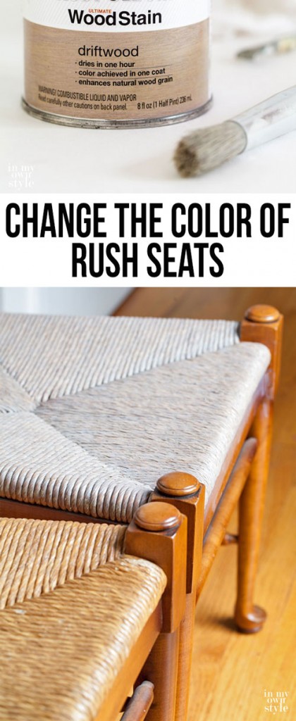 How to Change the Color on Rush Seat Chairs - In My Own Style