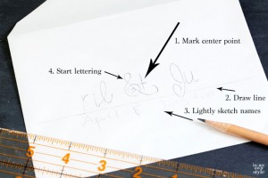 Hand Lettering a Card & Envelope - In My Own Style