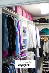 Clothes Closet LED Lighting Comparison - In My Own Style