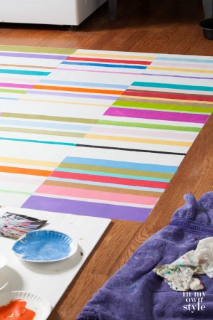 How To Paint a Rug on a Hardwood Floor - In My Own Style