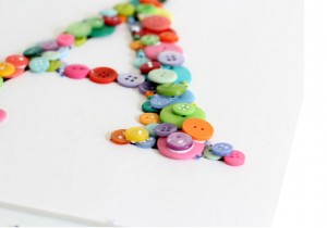 How to Make Button Letter Art To Hang on a Wall - In My Own Style