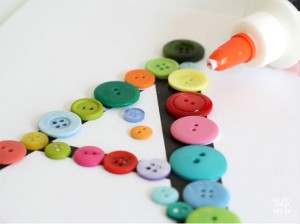 How to Make Button Letter Art To Hang on a Wall - In My Own Style