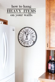 How To Hang Heavy Items On a Wall - In My Own Style