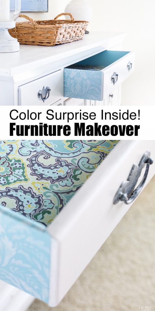 Colorful Dresser "Drawer" Makeover - In My Own Style