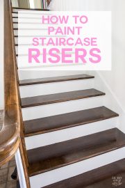 How to Paint Staircase Risers - In My Own Style