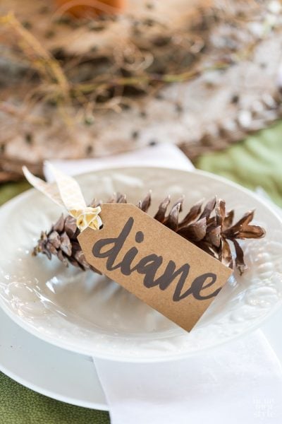 DIY Table Place Cards With Pretty Handwriting - In My Own Style