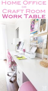 Craft Room Work Table Using File Cabinets - In My Own Style