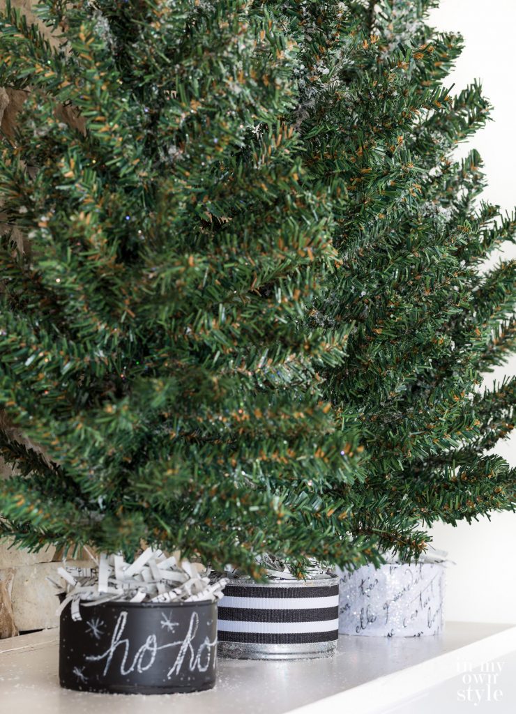 Mini Christmas Tree Base Styling Hack - In My Own Style