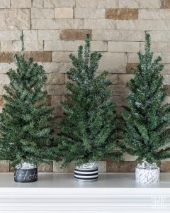 Mini Christmas Tree Base Styling Hack - In My Own Style