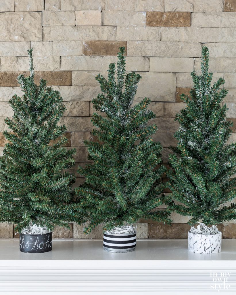 Mini Christmas Tree Base Styling Hack - In My Own Style