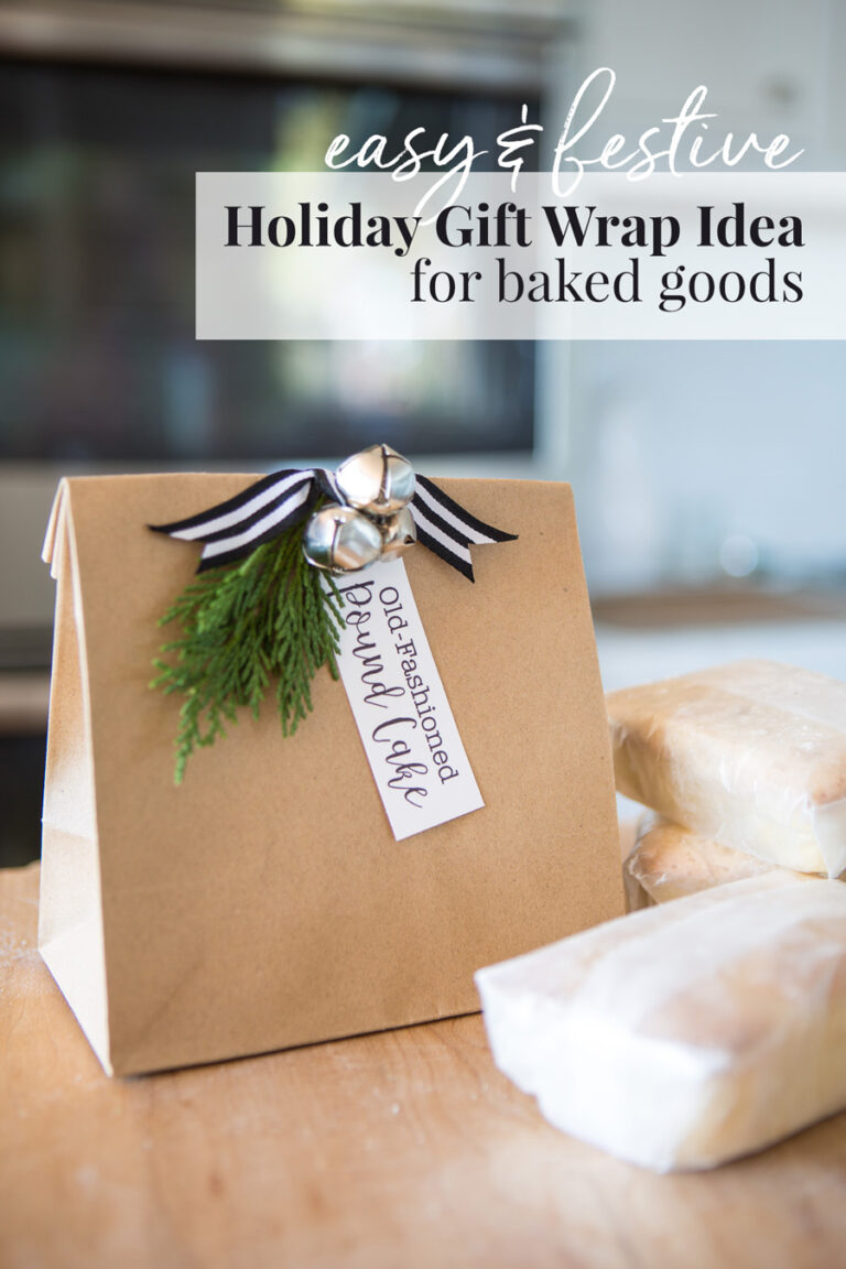 How to Festively Wrap a Loaf Cake to Give as a Gift - In My Own Style