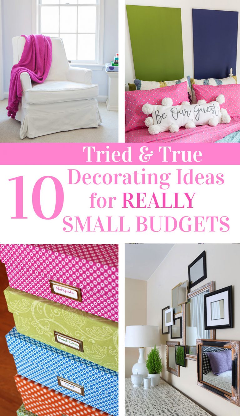 Tried & True Decorating Ideas for Really Small Budgets - In My Own Style