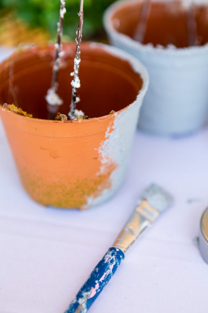 Transform a Plastic Planter to Look Like Weathered Stone - In My Own Style