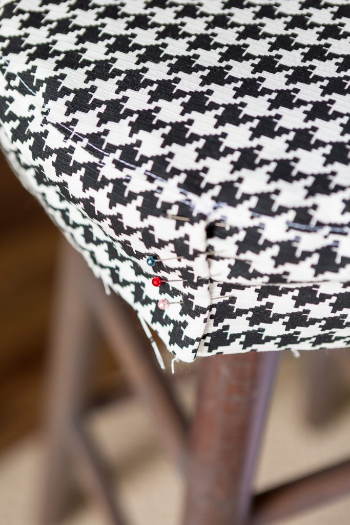 How to Make New Cushion Covers for Wood Bar Stools - In My Own Style