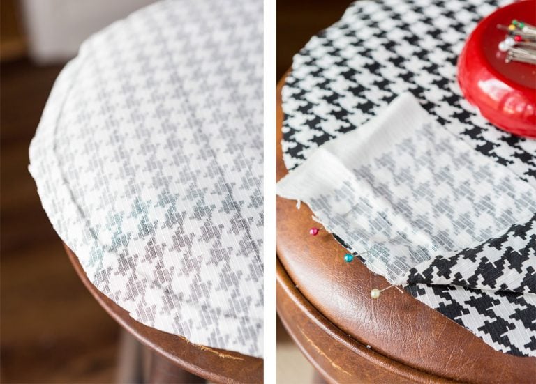 How to Make New Cushion Covers for Wood Bar Stools - In My Own Style