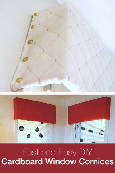 Recycled Cardboard Window Cornice Valance - In My Own Style