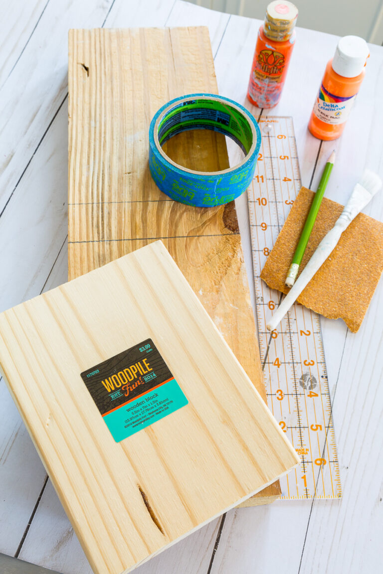 Make a Fall Inspired Simple Wood Block Photo Frame - In My Own Style