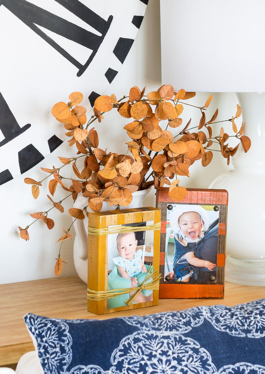 Make a Fall Inspired Simple Wood Block Photo Frame - In My Own Style