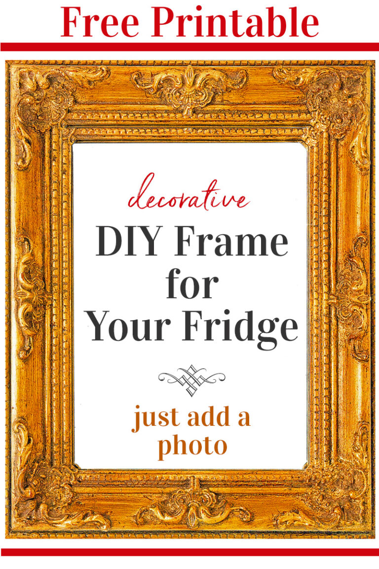 Free Printable Frame for Your Fridge Photos - In My Own Style