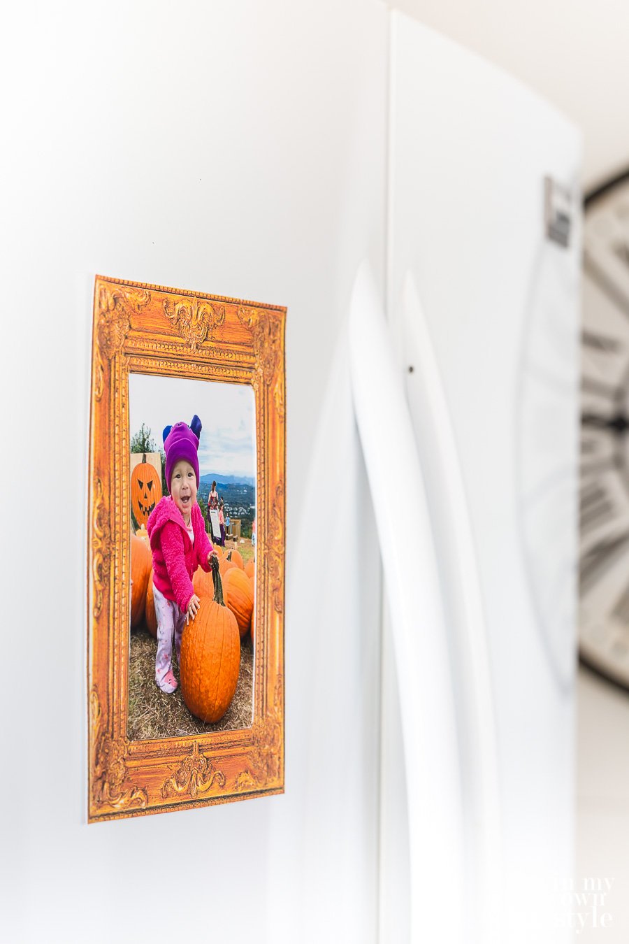 Free Printable Frame for Your Fridge Photos - In My Own Style