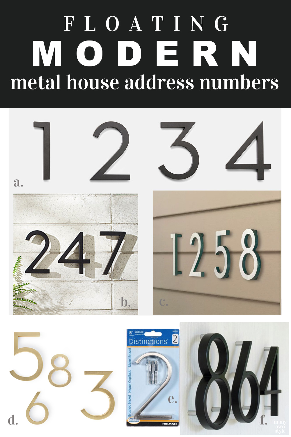 How to Attach Floating Modern House Numbers To A Home's Exterior - In ...