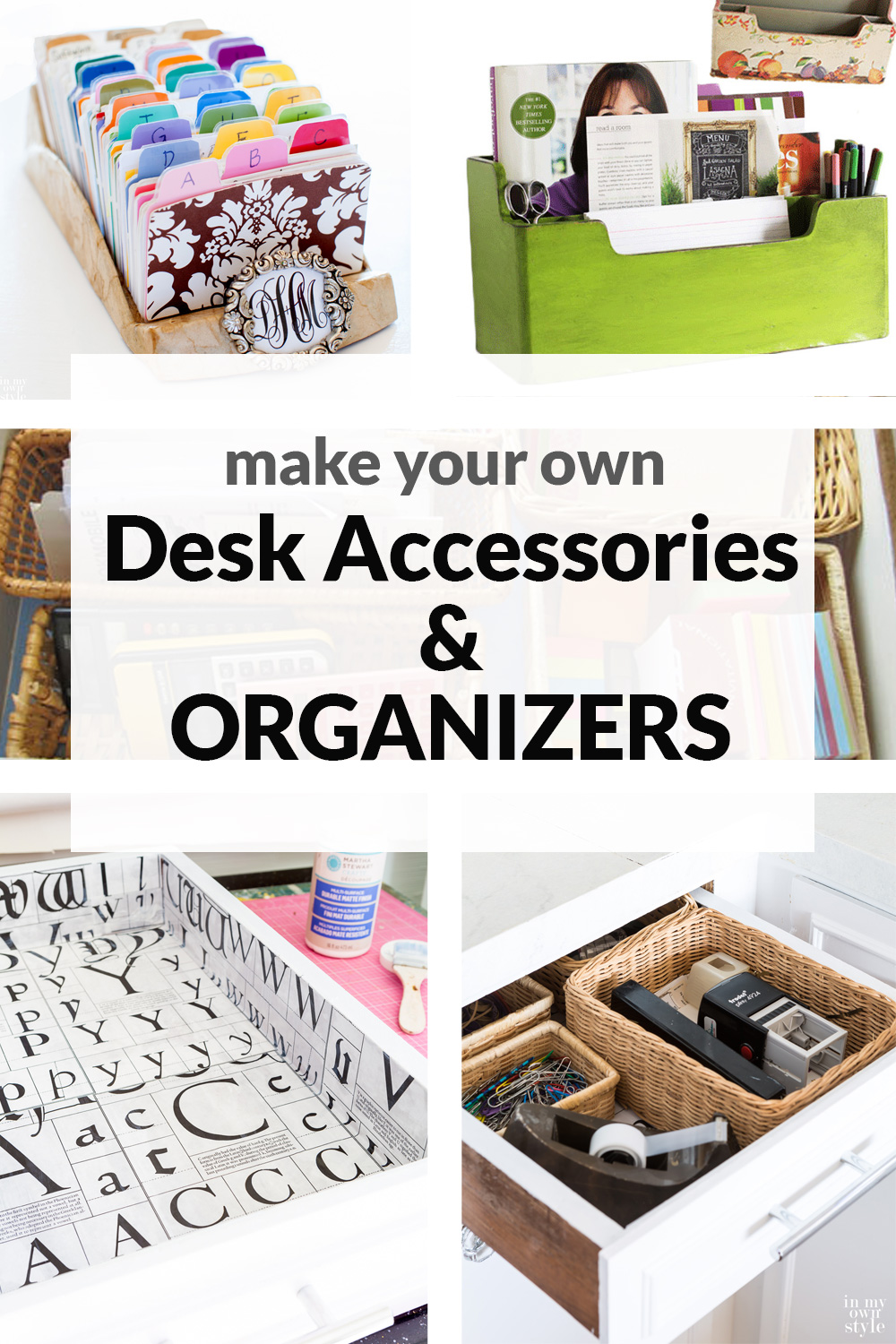 Clever Desk Organizing Ideas - In My Own Style