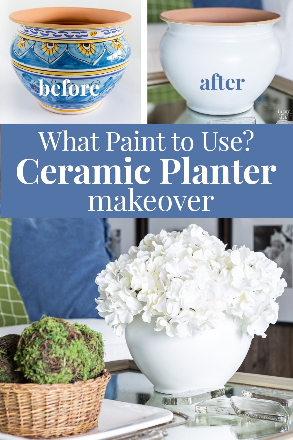 How to Spray Paint Ceramic Items - In My Own Style