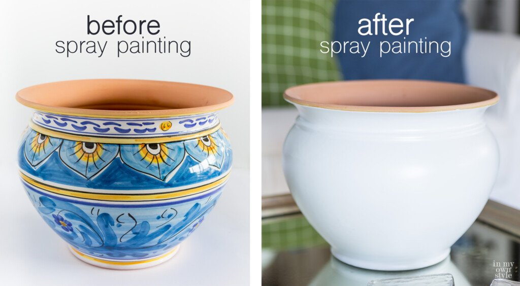 How to Spray Paint Ceramic Items - In My Own Style