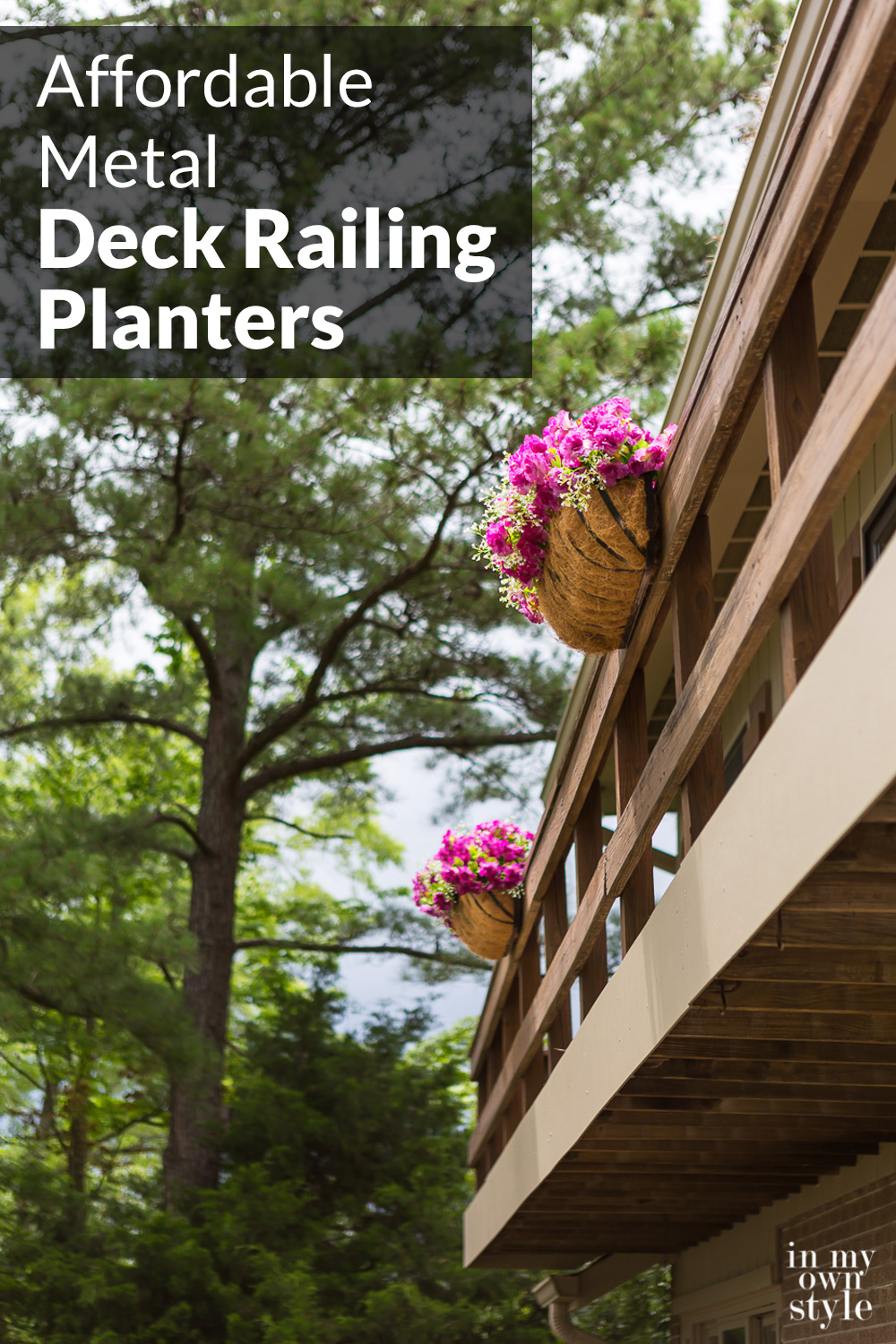 Lakeside Flower Box Deck Railing Planters - In My Own Style