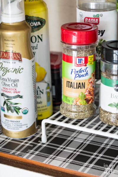 Colorful DIY Kitchen Cabinet Liner - In My Own Style