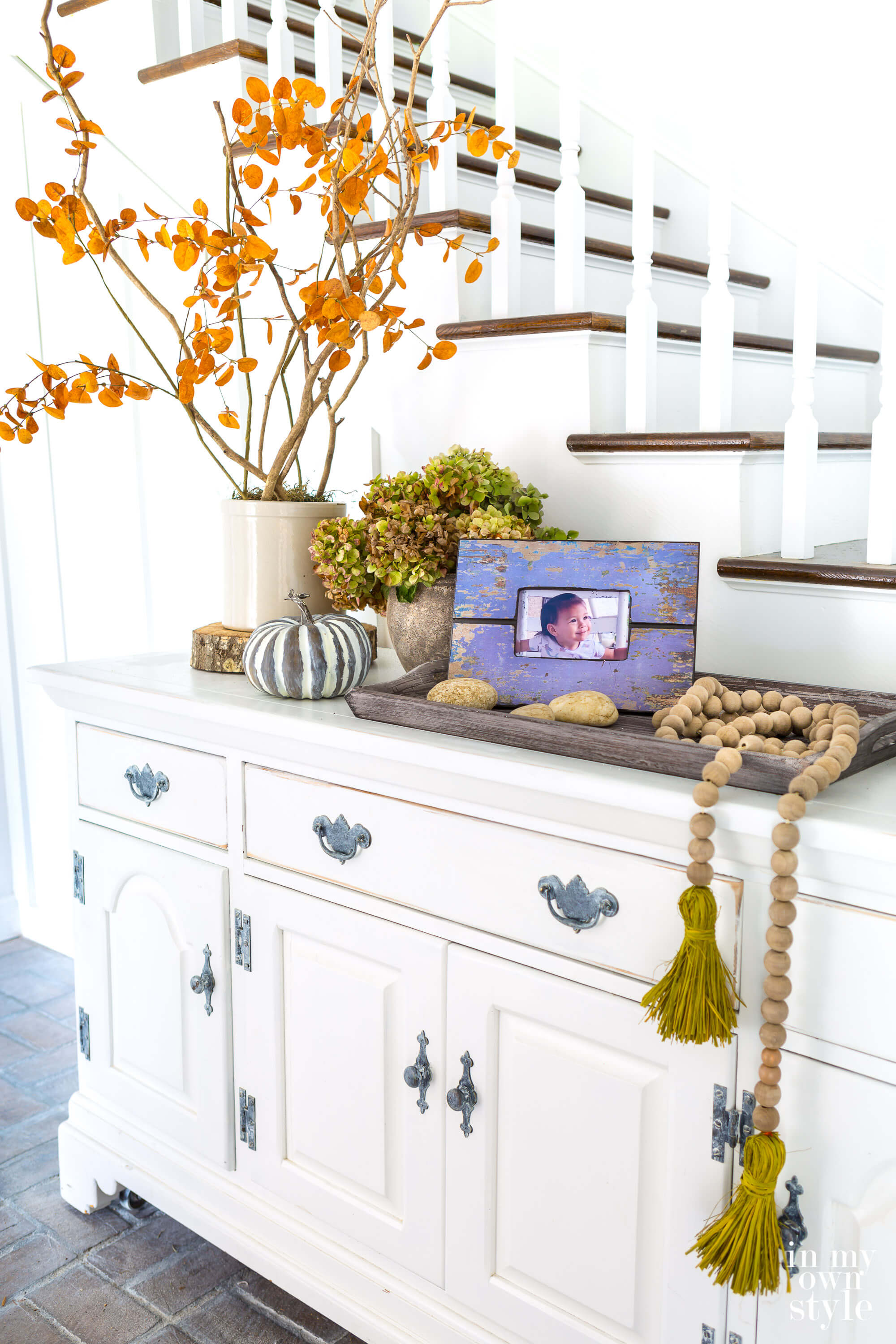 Using a Dresser As an Entryway Table - In My Own Style