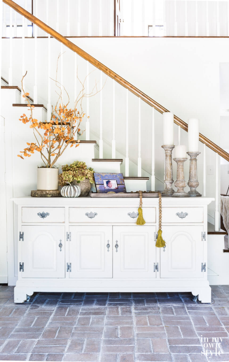 Using a Dresser As an Entryway Table - In My Own Style