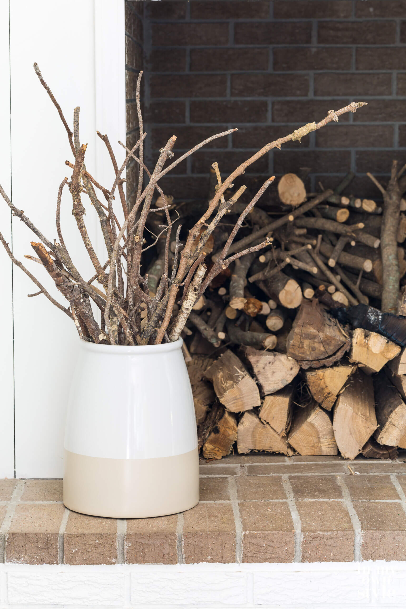 Fall Living Room Decorating with Natural Elements - In My Own Style