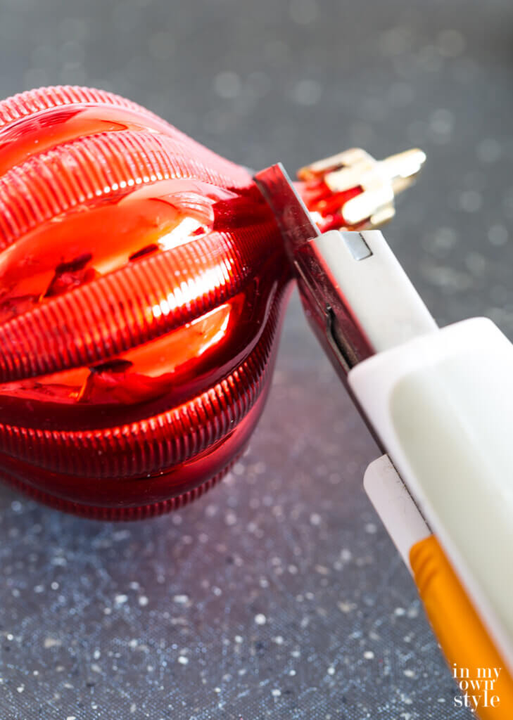 How to Make a Christmas Ornament Into a Lamp Finial - In My Own Style