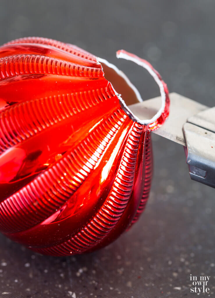 How to Make a Christmas Ornament Into a Lamp Finial - In My Own Style